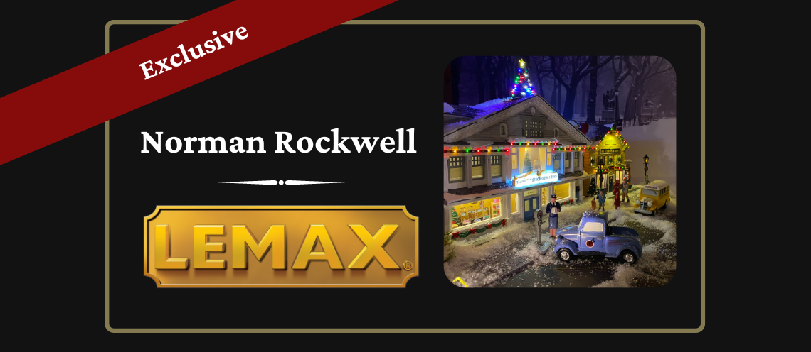 EXCLUSIVE: Lemax Norman Rockwell Collection Unboxing + Set-Up