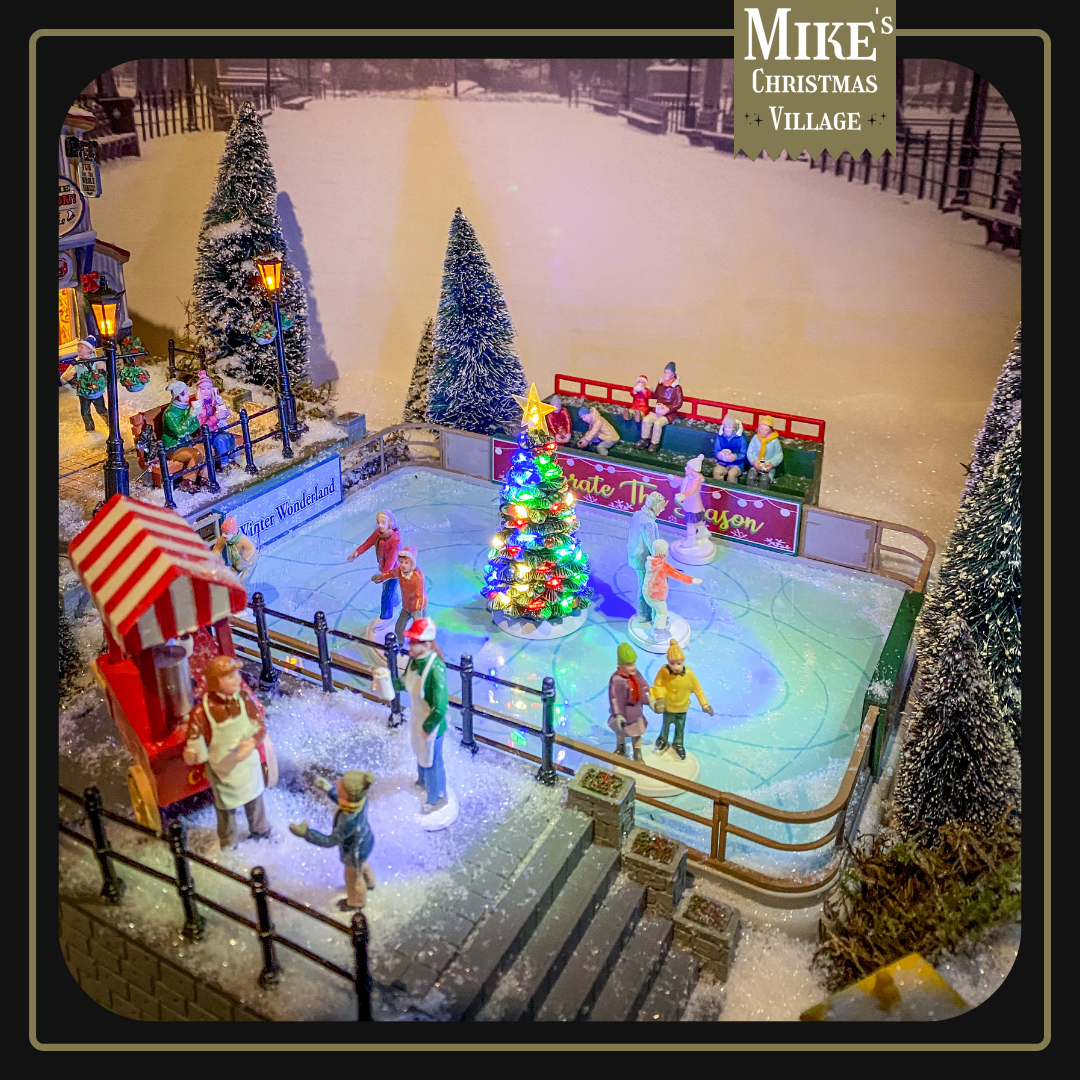 Lemax Christmas Village DIY Tutorial | Ice Skating Display