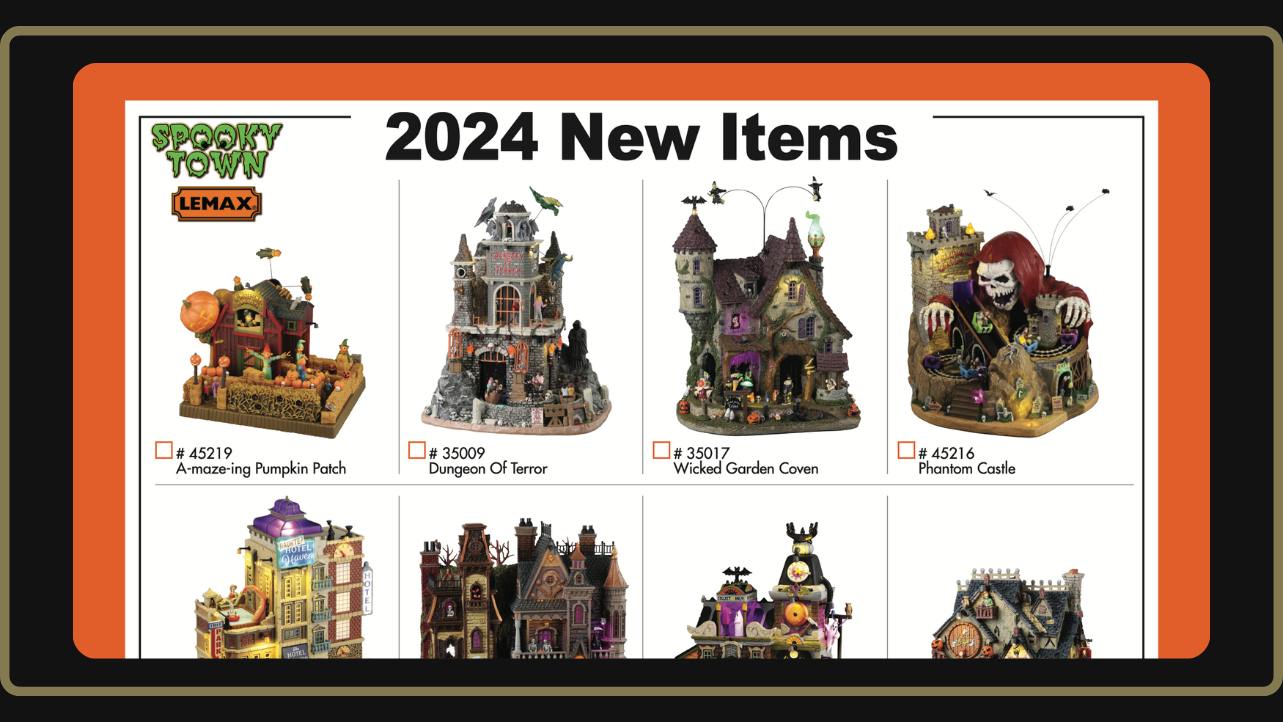 Download the NEW Lemax 2024 Spooky Town Catalog | Mike's Christmas Village